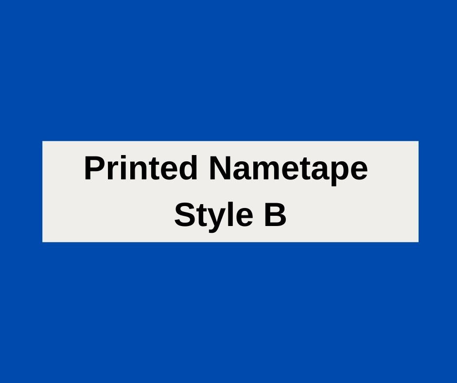 Printed Nametape Style B - 2 Lines - IRON ON – namemaker_new