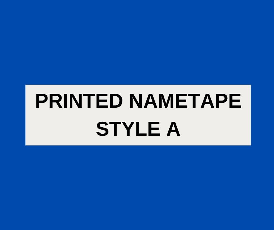 Printed Nametape Style A - 2 Lines - IRON ON – namemaker_new